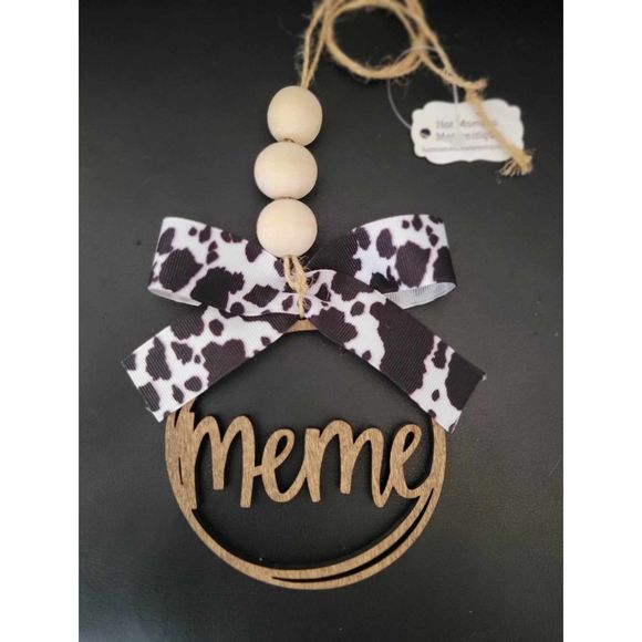 Accents | Maple Wood Monogram Car Charms Meme | Poshmark